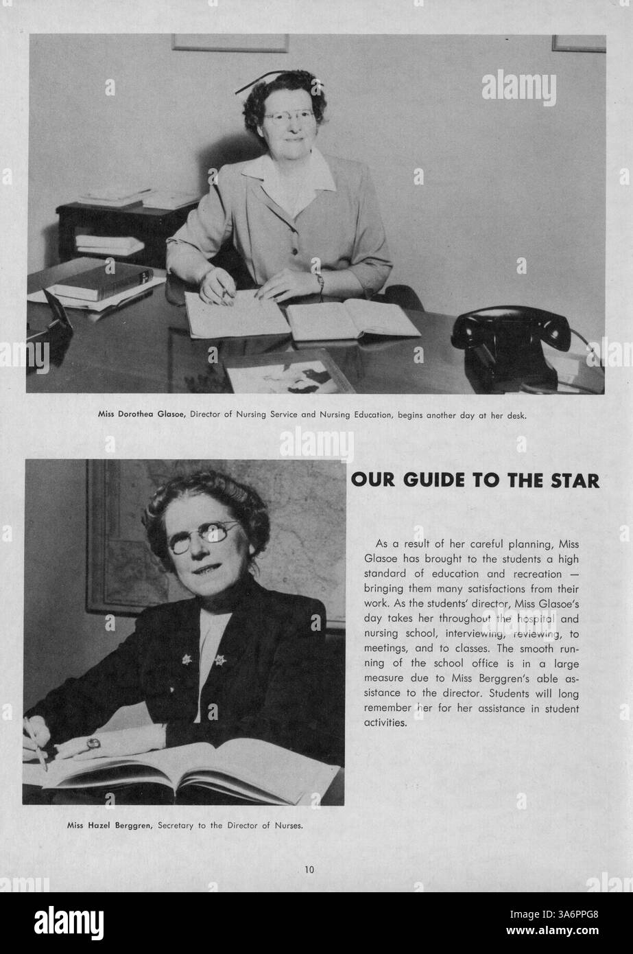 This yearbook from 1952 captures the nursing students, faculty, and key ...
