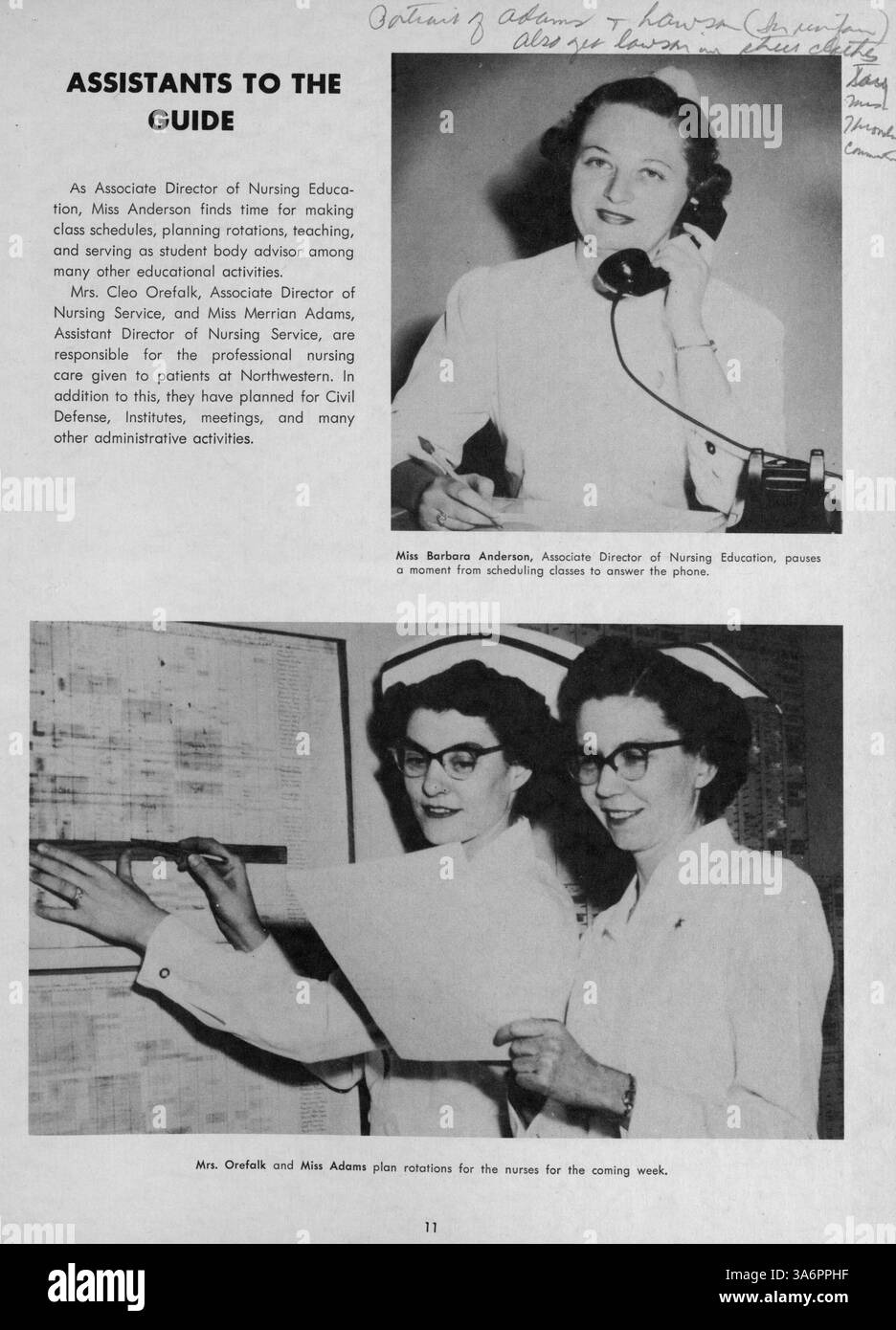 The 1952 yearbook from Northwestern Hospital School of Nursing ...