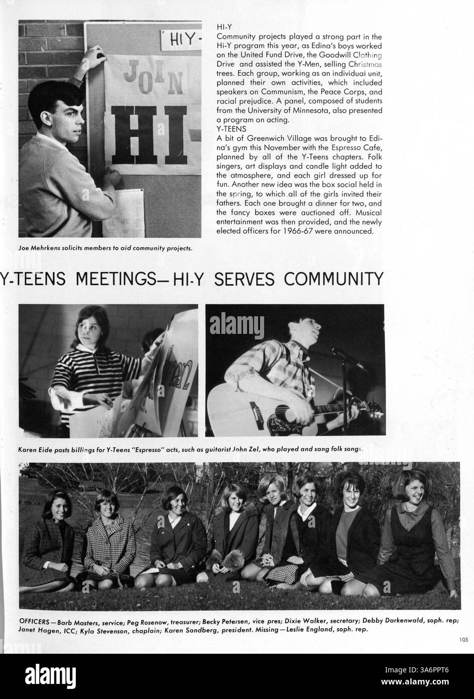 The 1966 Whigrean yearbook from Edina-Morningside High School captures the school year's student ...