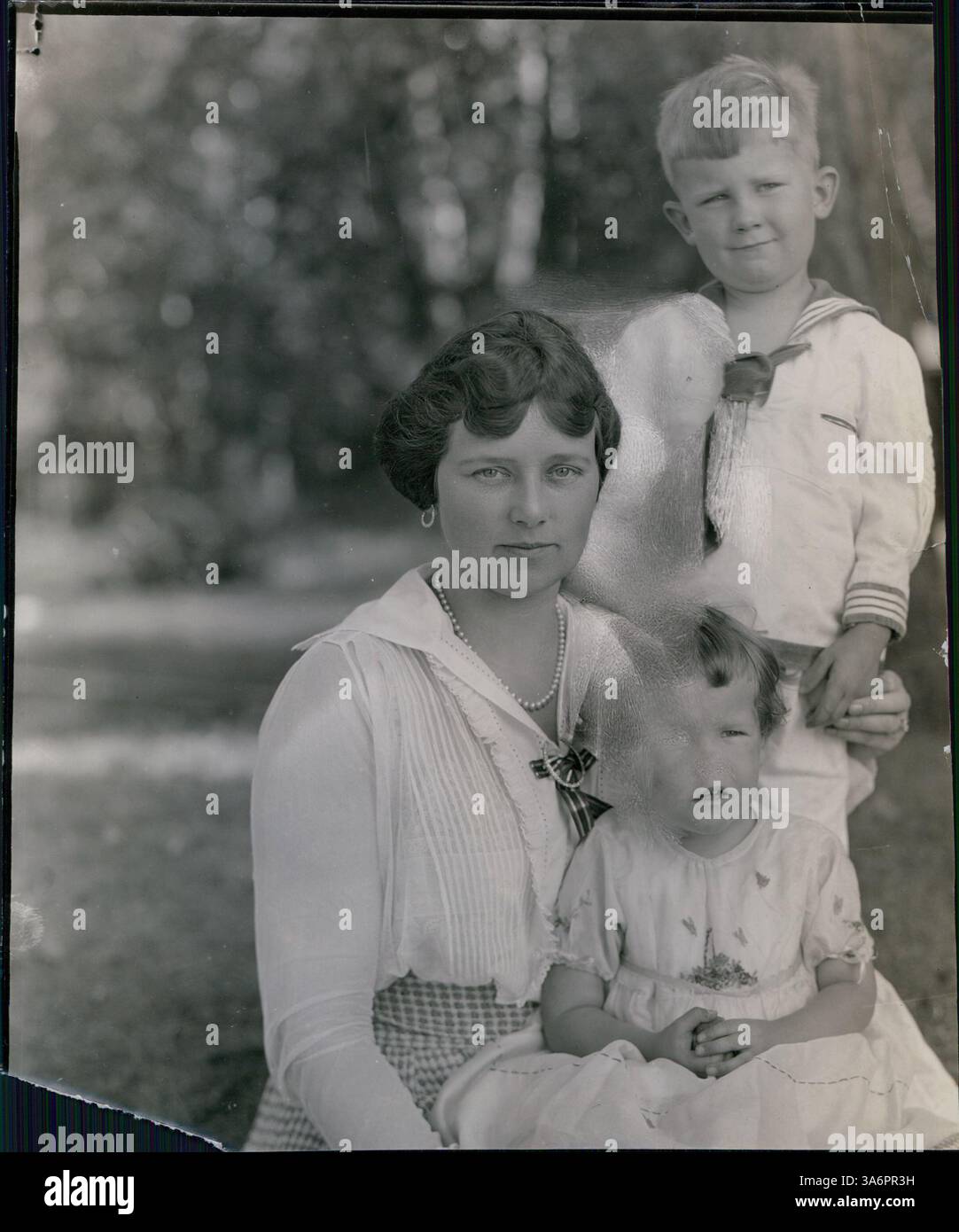 Mrs. Harold Lee Judd is pictured with her daughter, Virginia, and son ...