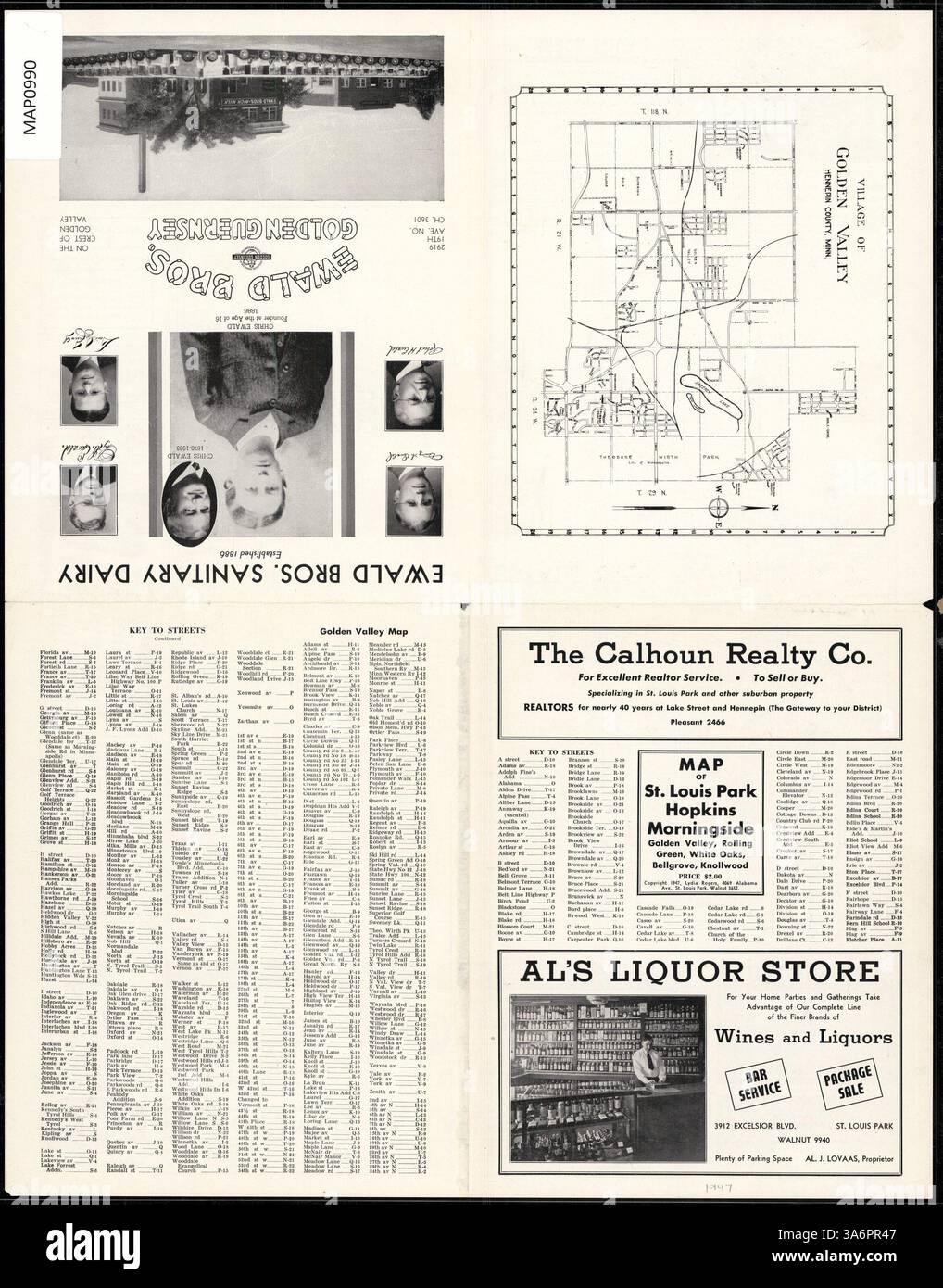 This historical map shows the streets, railways, and attractions in St ...