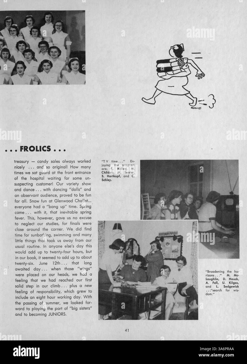 The 1952 yearbook from Northwestern Hospital School of Nursing ...