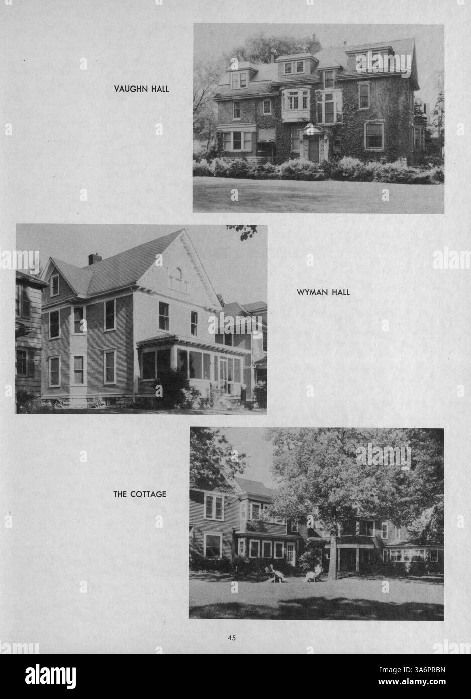 This yearbook from 1952 documents the events hi-res stock photography ...