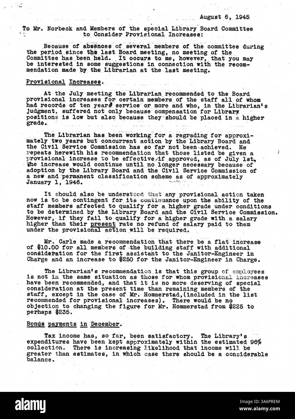 The 1945 minutes document decisions made by the Minneapolis Public ...