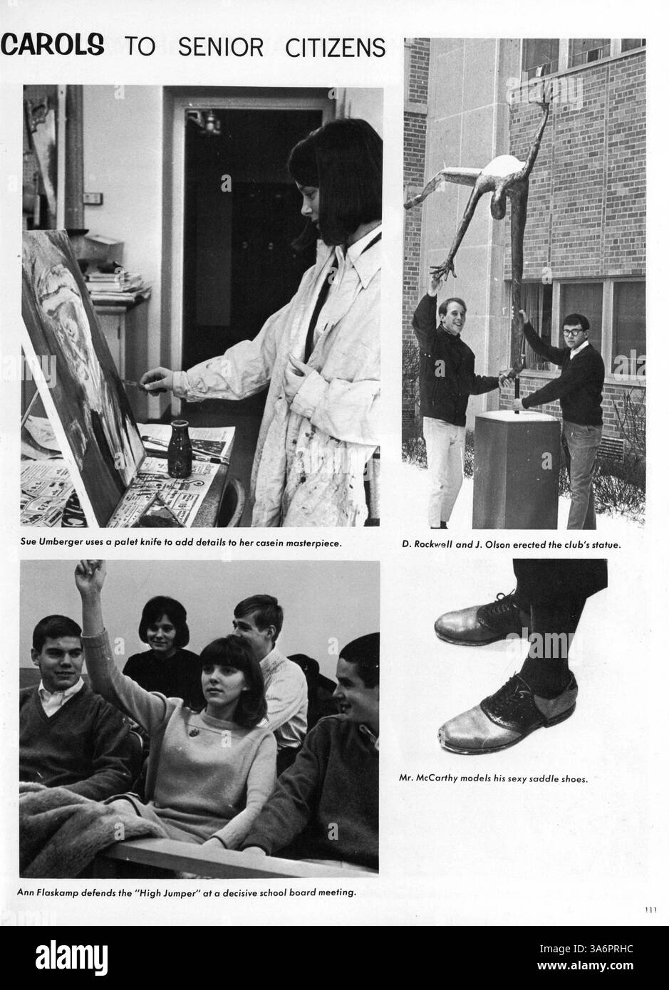 The 1966 Whigrean yearbook from Edina-Morningside High School features portraits, athletic ...