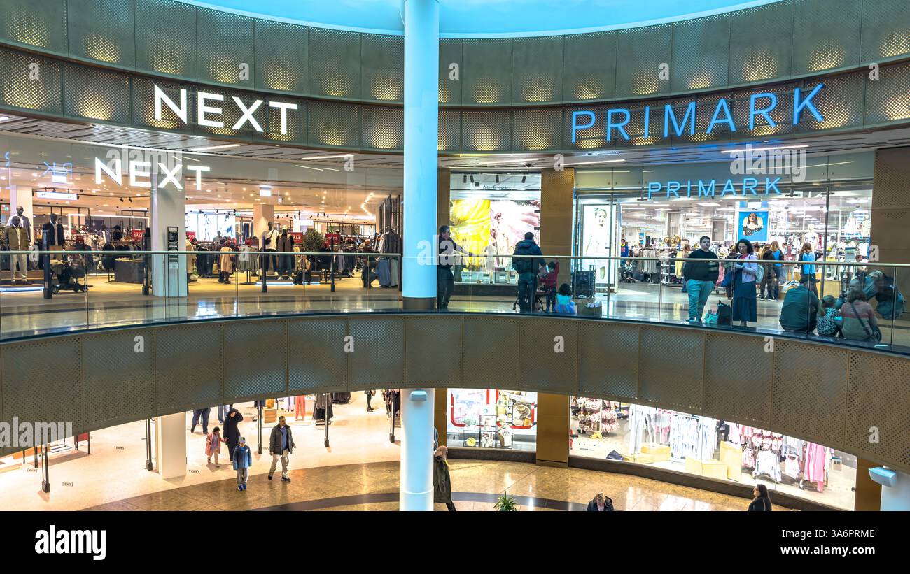 SHEFFIELD, UK - 22 March 2025: The new NEXT store inside of Meadowhall ...