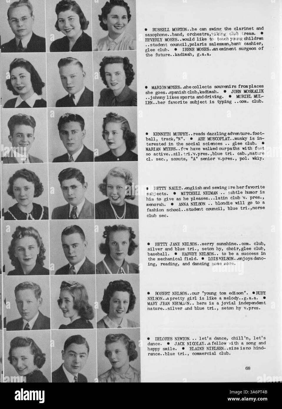 The 1940 polaris yearbook documents north high schools student life hi ...