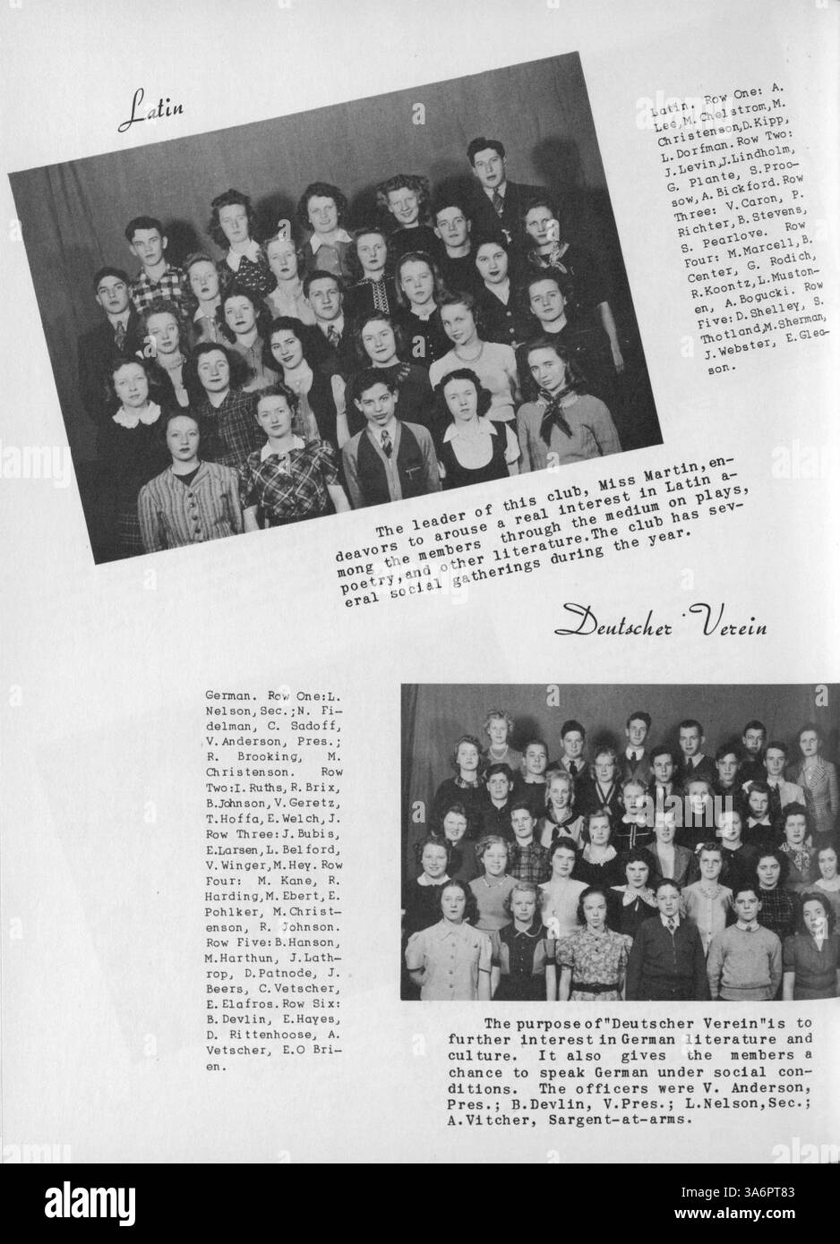 This high school yearbook from 1940 highlights students, teachers ...