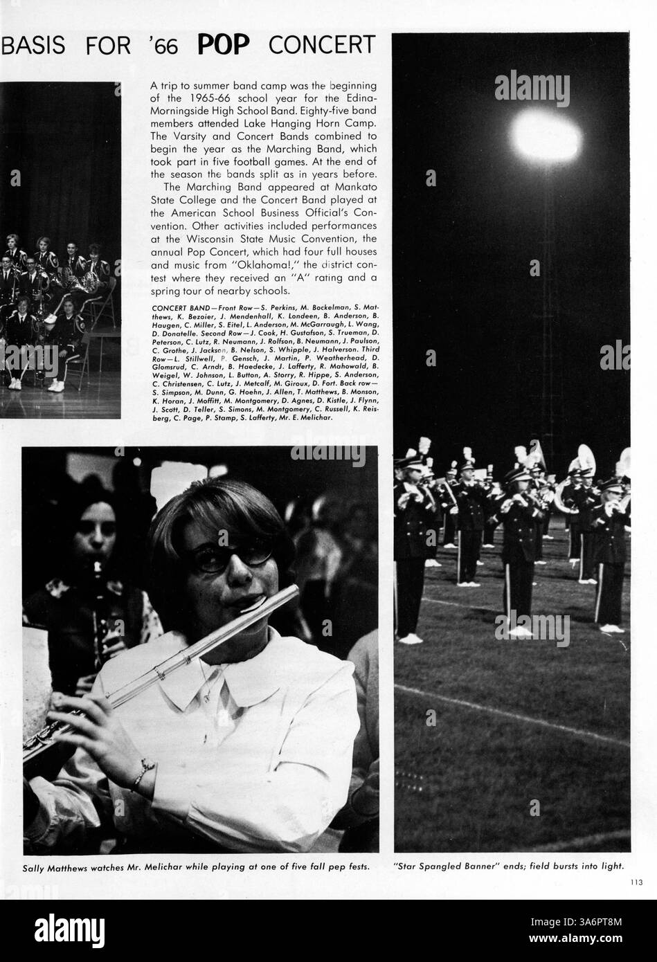 The 1966 Whigrean yearbook from Edina-Morningside High School features student portraits ...