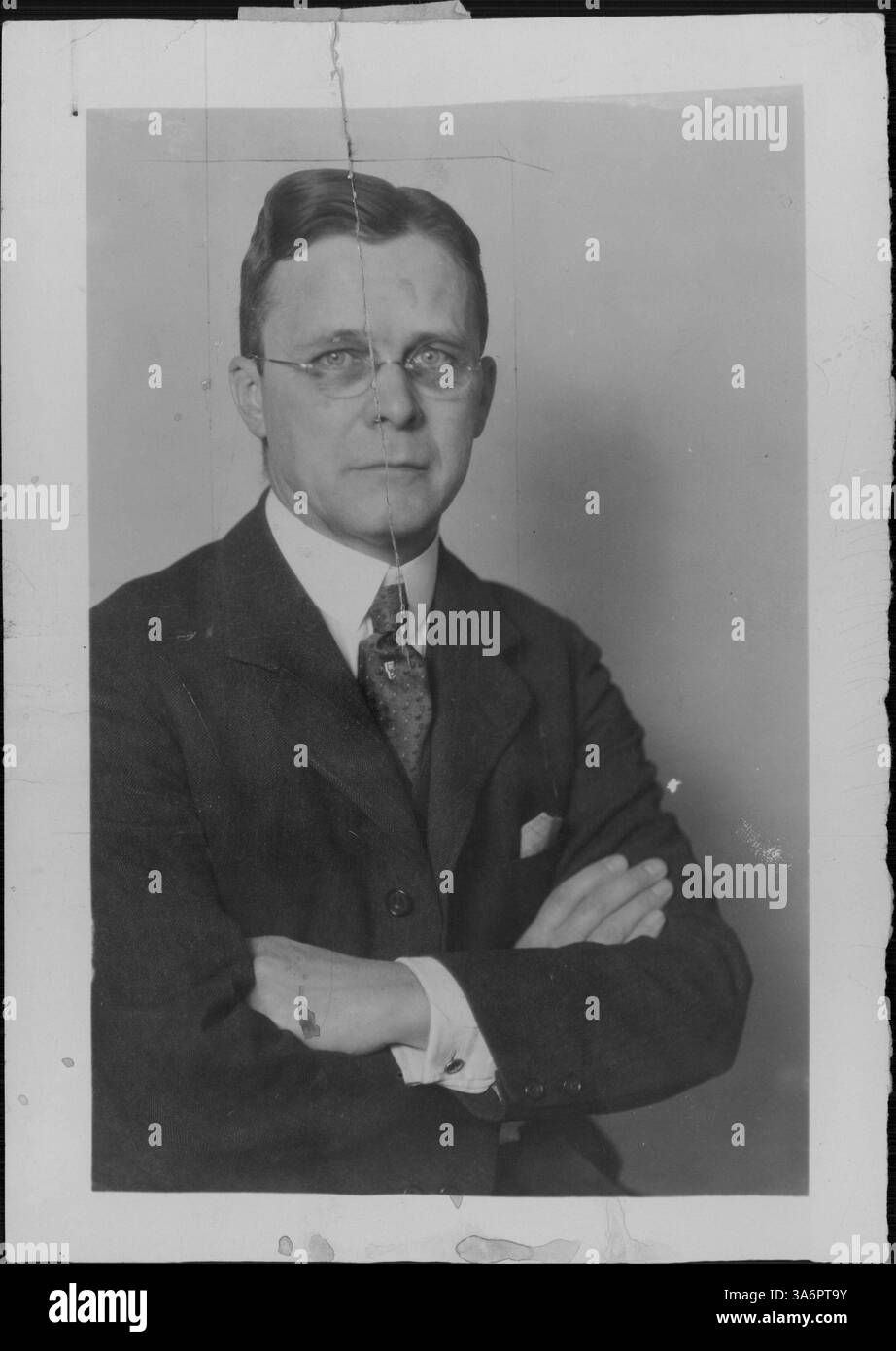 A portrait of Washington Yale, the president of the Minneapolis Park ...