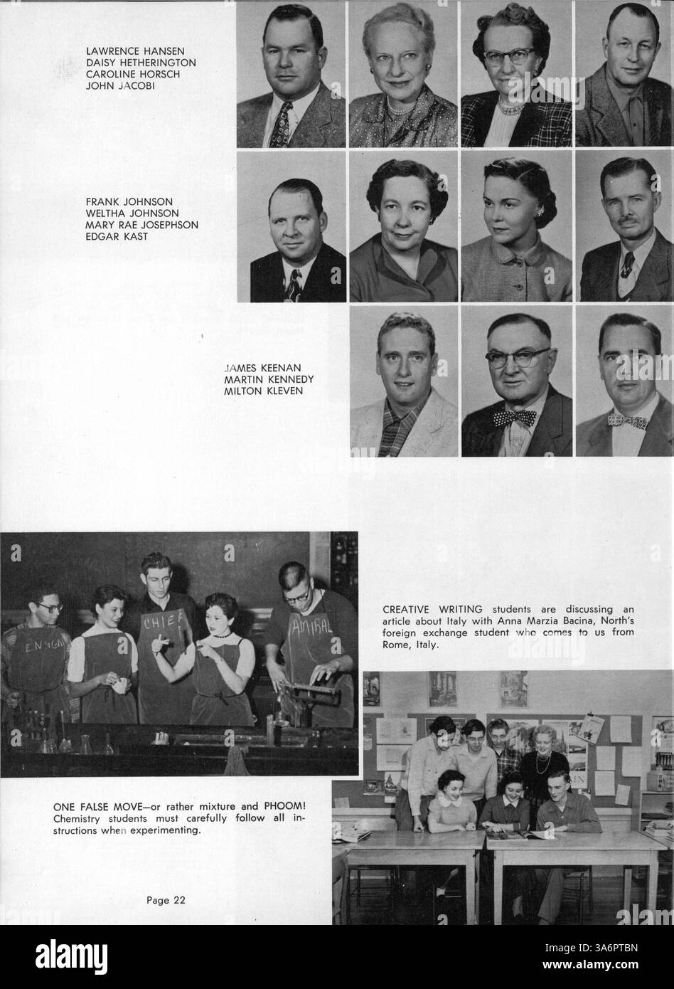 The 1956 Polaris 56 yearbook captures key moments of the 1955-1956 ...
