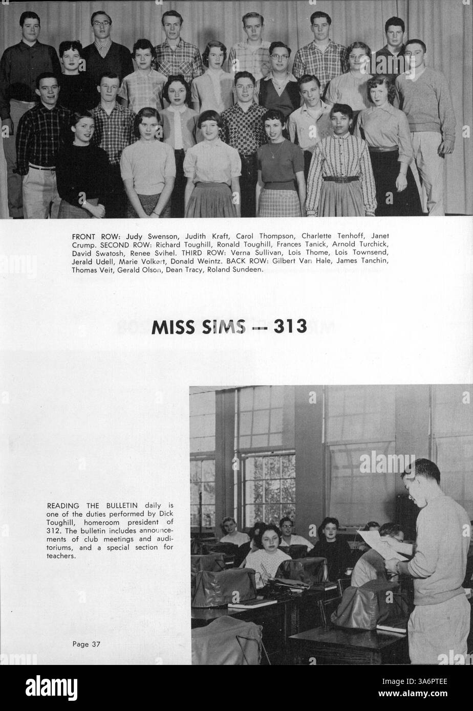 The 1956 Polaris 56 yearbook from North High School documents the ...