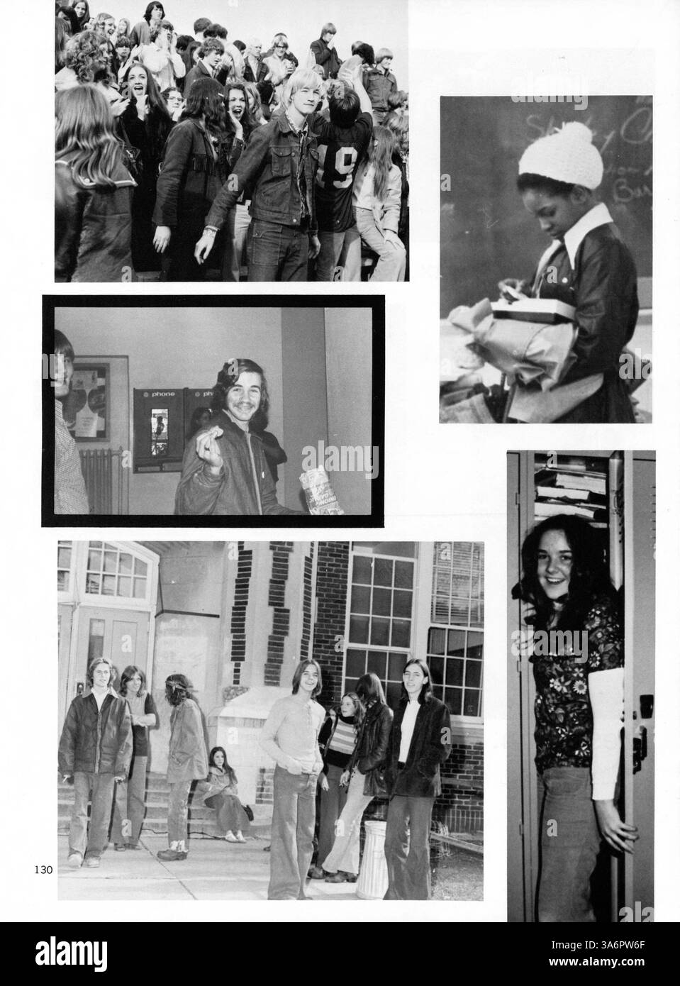 The 1973 Roosevelt High School yearbook features the students, teachers ...