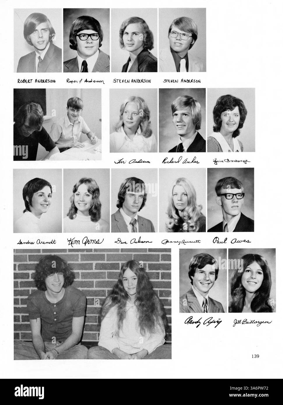 The roosevelt high school yearbook from 1973 documents the stude hi-res ...