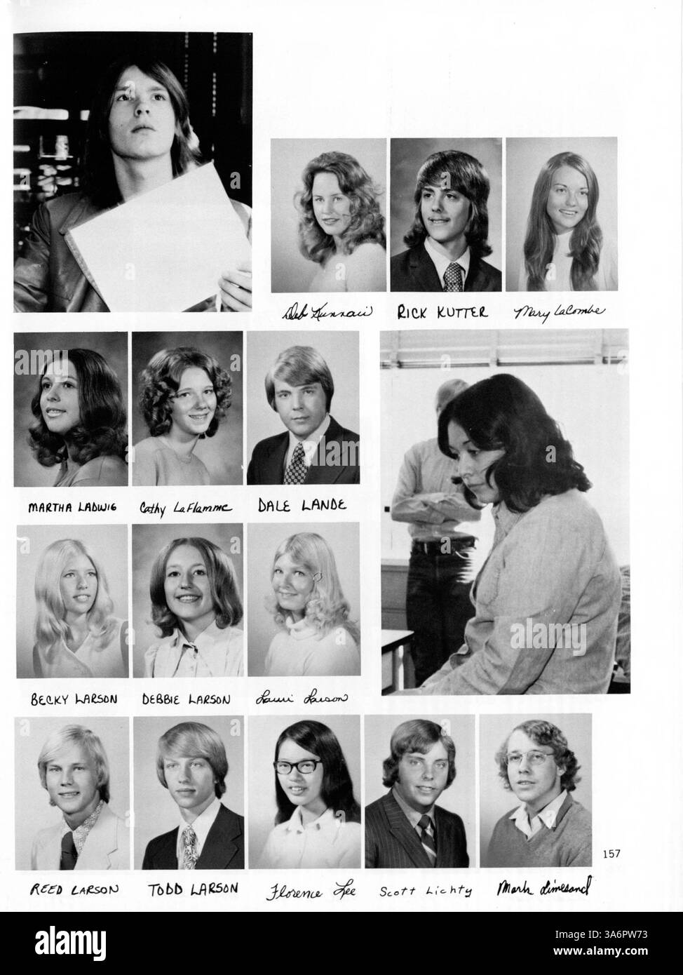 The 1973 Roosevelt High School yearbook, Sagamore, showcases notable ...