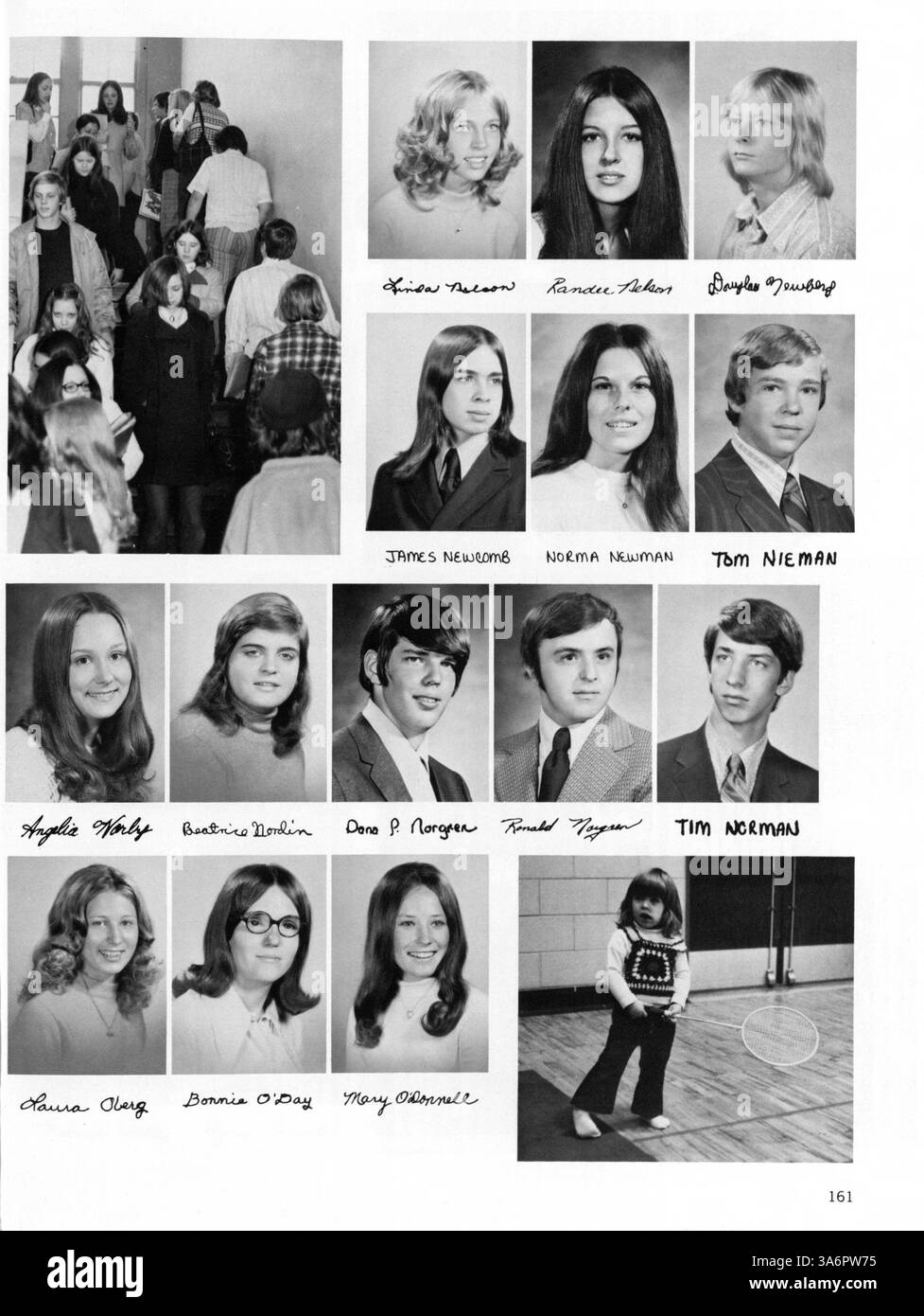 This high school yearbook from 1973 documents the events, students ...