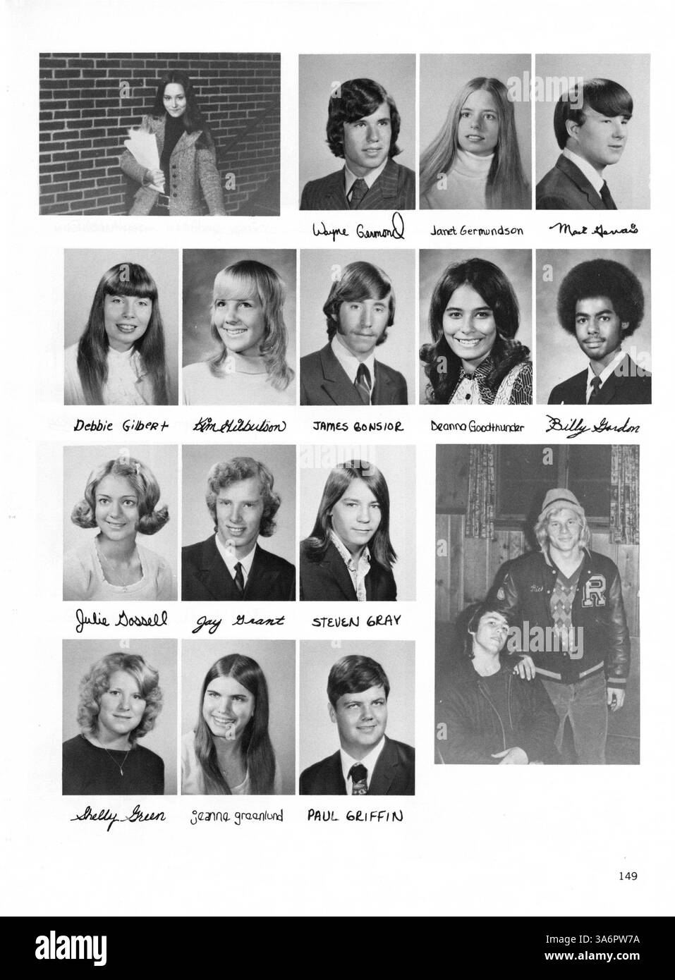 This high school yearbook from 1973 captures student life, athletic ...