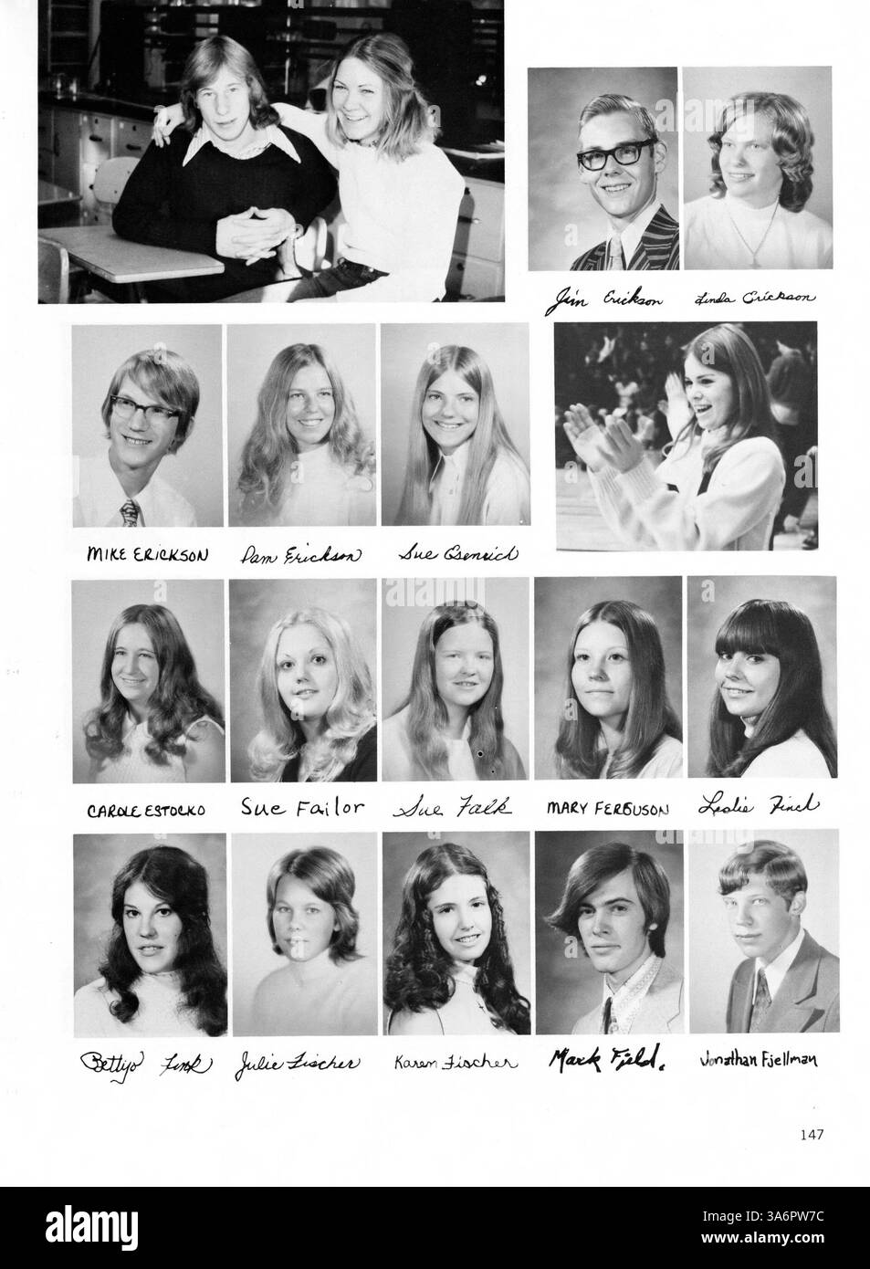 This high school yearbook from 1973 features a wide range of student ...