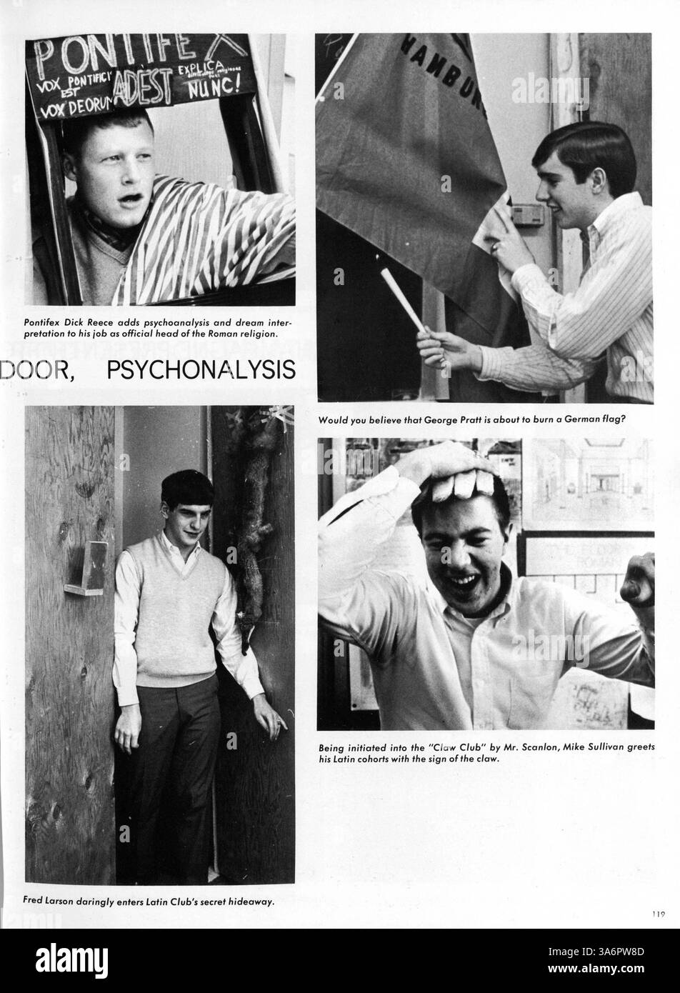 The 1966 Whigrean yearbook from Edina-Morningside High School highlights student portraits ...