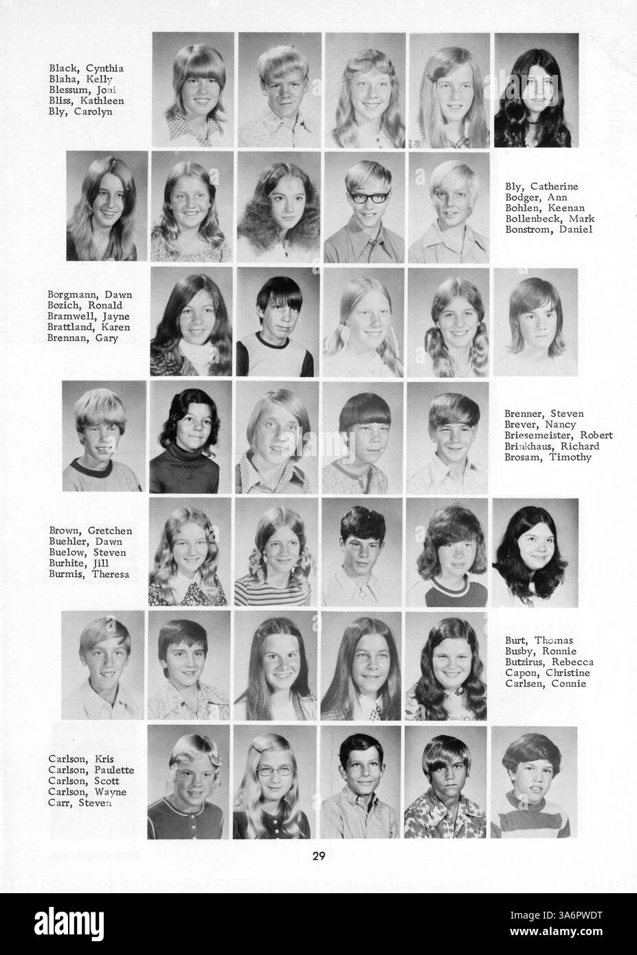 This junior high school yearbook from 1973 documents students, teachers, athletic events, school ...