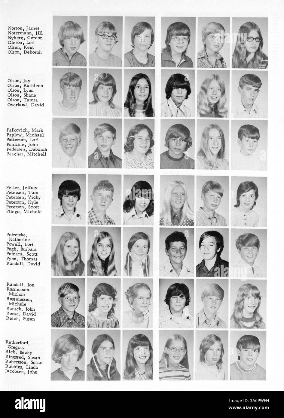 This 1973 yearbook from Olson Jr. High School documents student ...