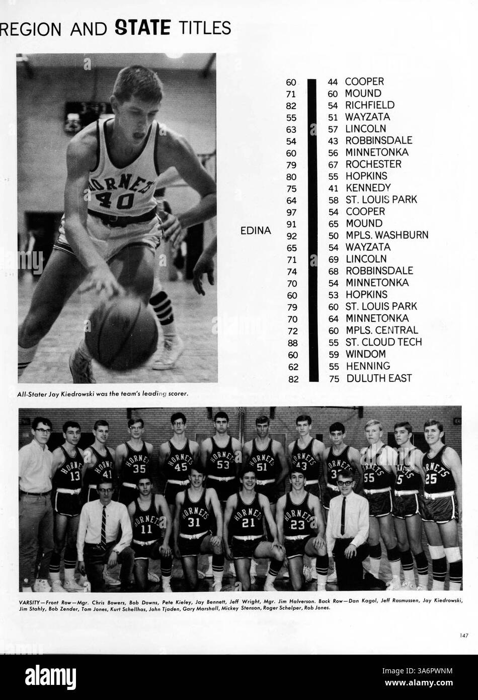 This 1966 edition of the Whigrean yearbook from Edina-Morningside High School features athletics ...