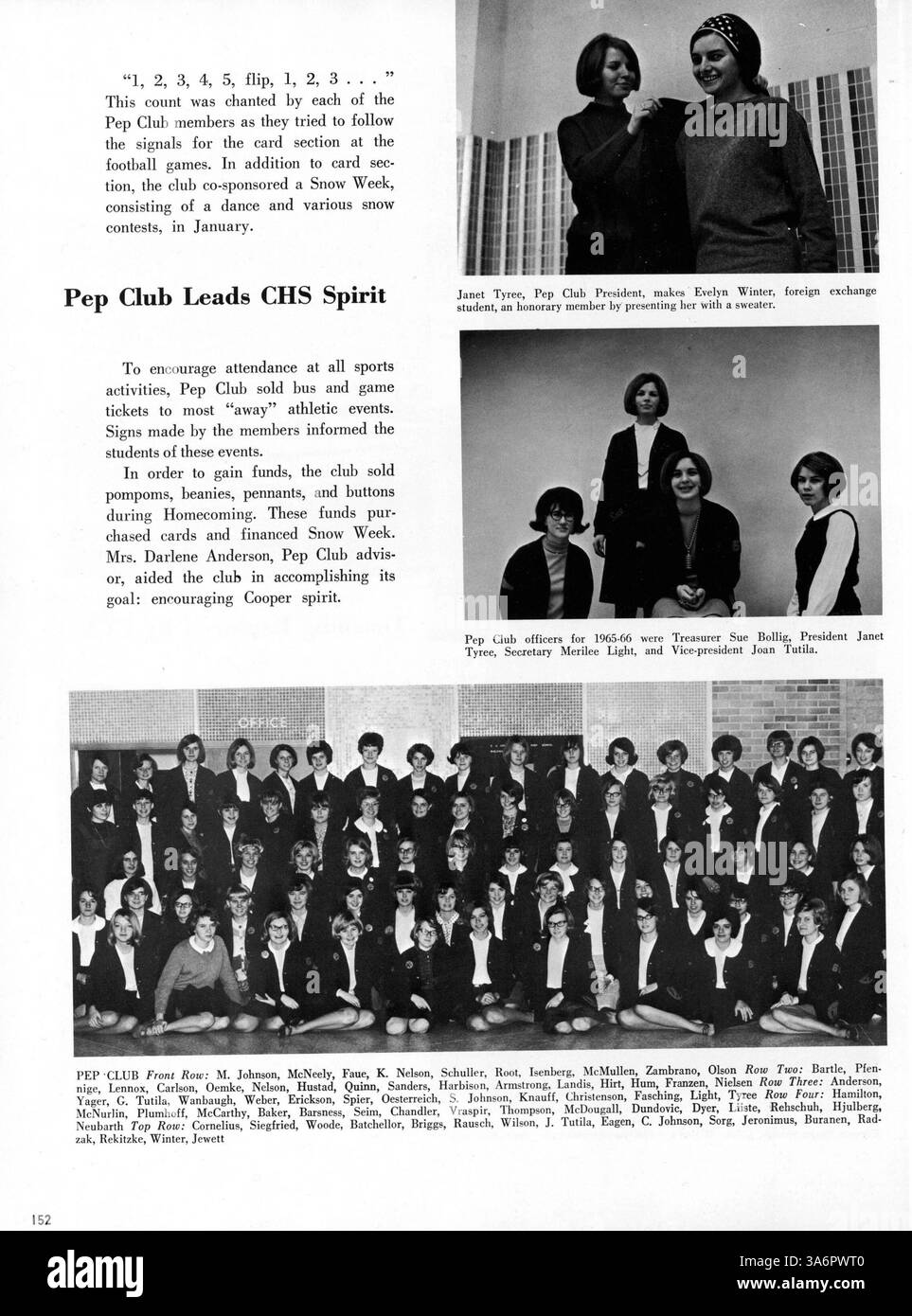 The 1966 Talons Yearbook from Cooper High School features school events ...