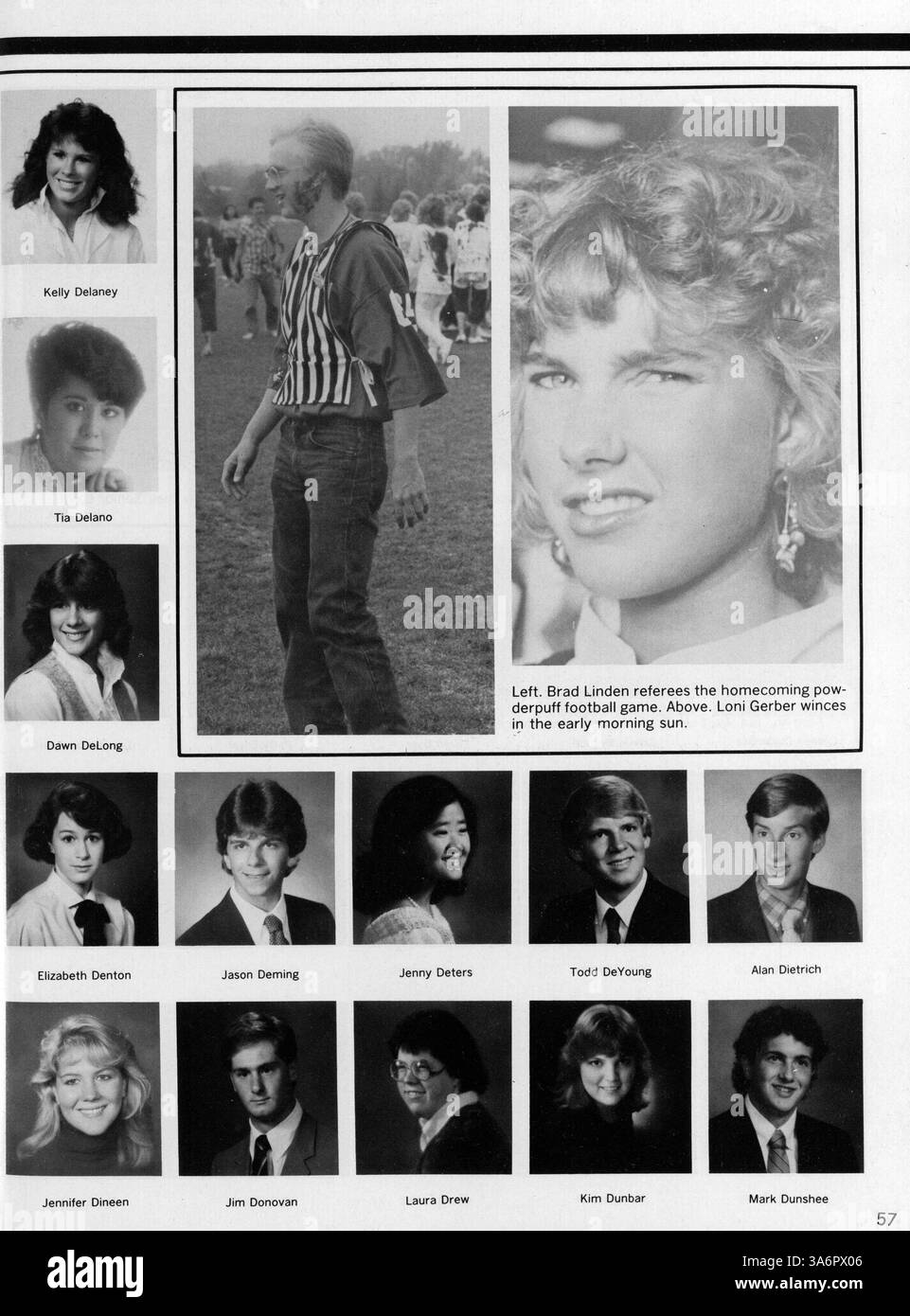 The 1985 hopkins high yearbook Black and White Stock Photos & Images ...