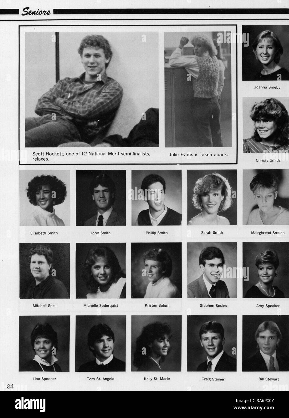 The 'Regalia 1985' yearbook from Hopkins High School provides a ...