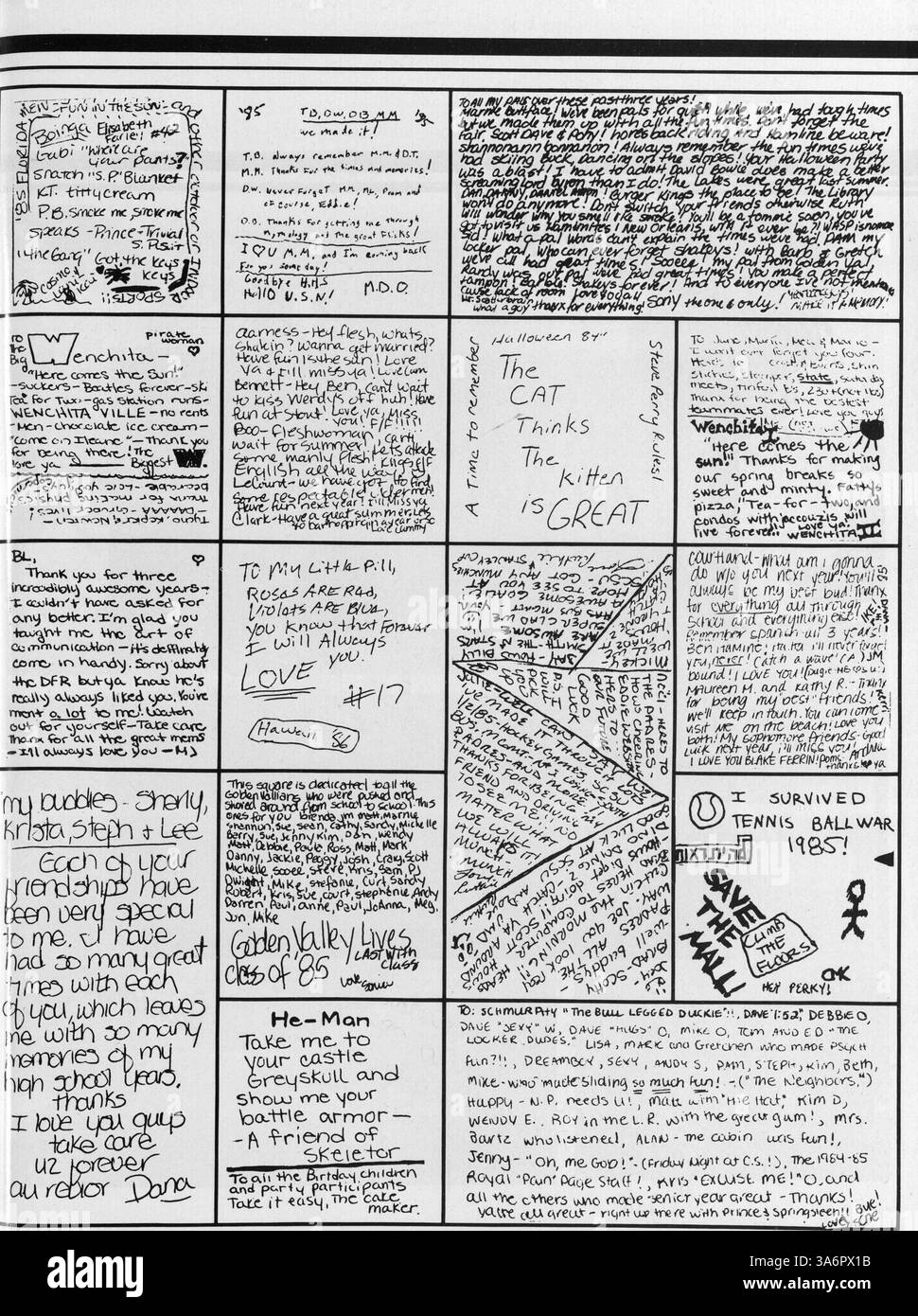 The 'Regalia 1985' yearbook from Hopkins High School covers the 1984 ...