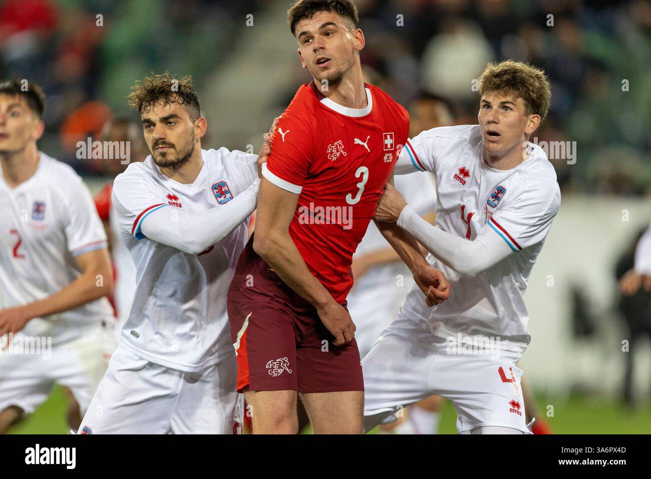 25/03/2025, St. Gallen, Kybunpark, Switzerland - Luxembourg, Albia ...