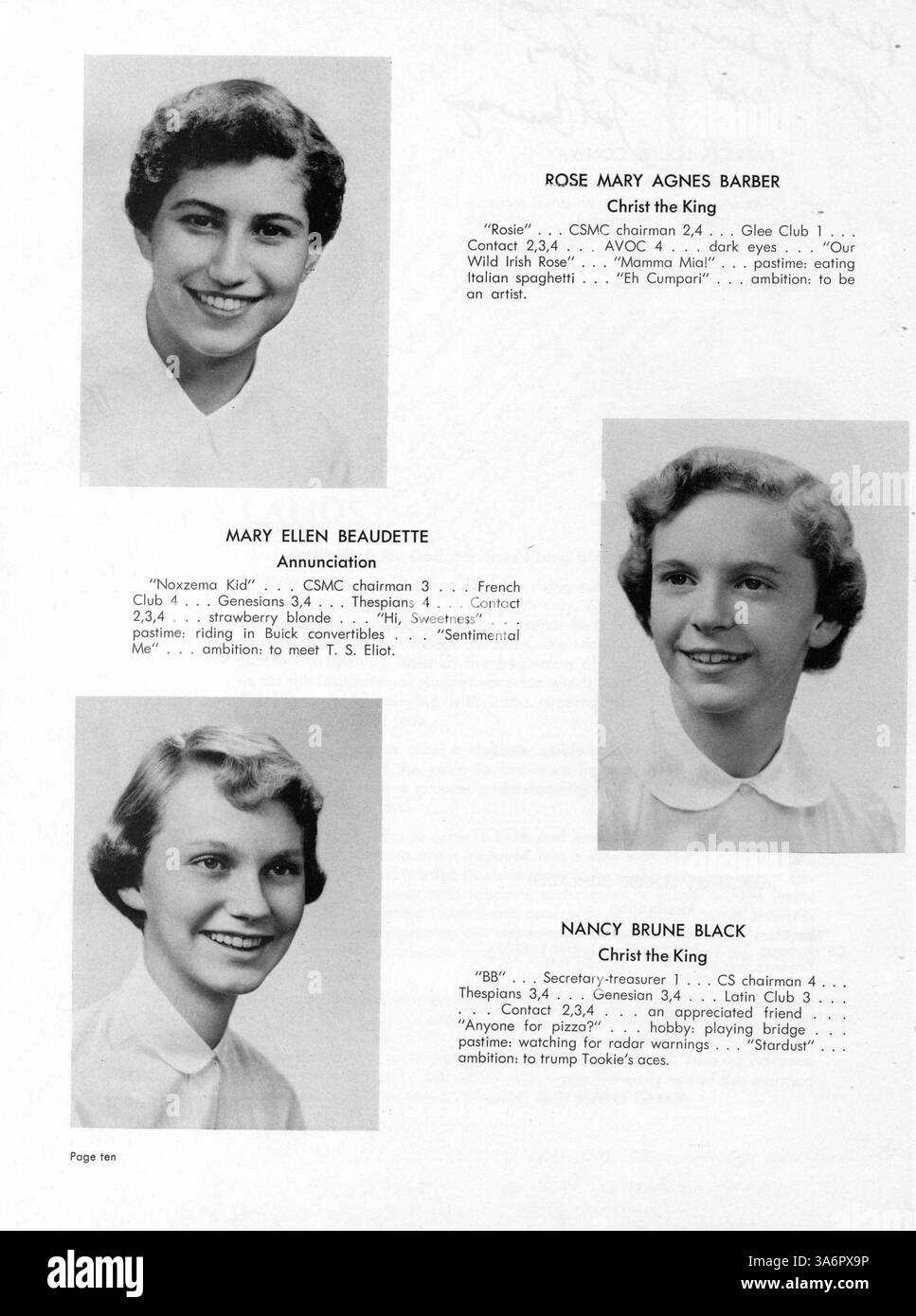 Documents the 1954 1955 school year with features on students hi-res stock photography and ...