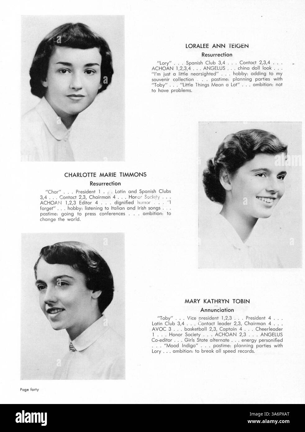 The 'Angelus 1955' yearbook captures significant events and moments ...
