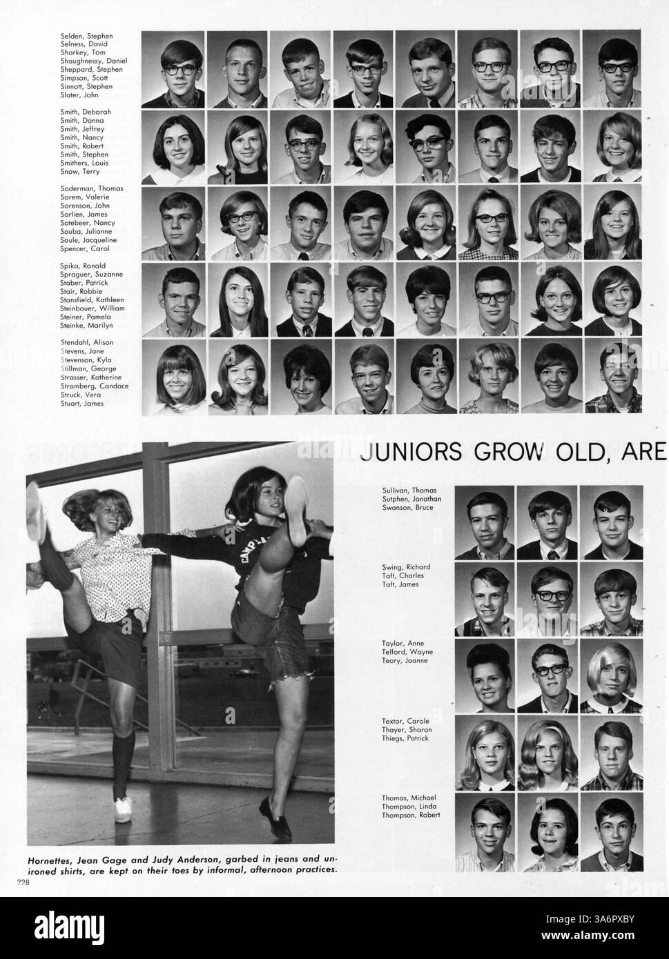 The 1966 edina morningside high yearbook preserves memories of students hi-res stock photography ...