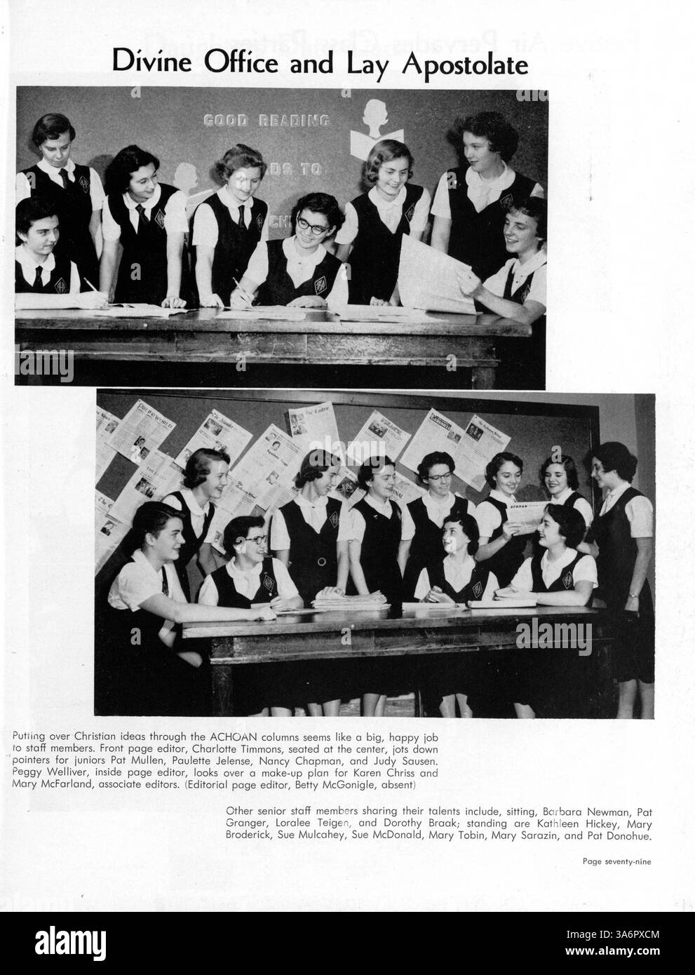 Along with highlights from various clubs and school events hi-res stock photography and images ...