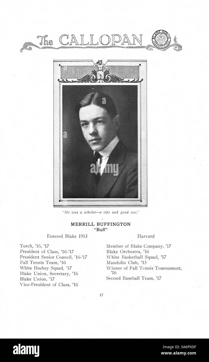 The 'Callopan' yearbook from 1917 offers a detailed look at student ...