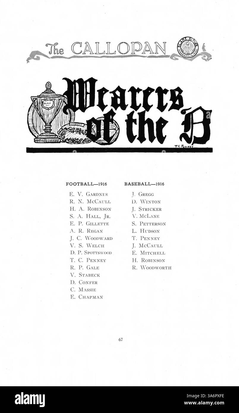 Blake Yearbook 1917, The Callopan, provides a historical snapshot of ...