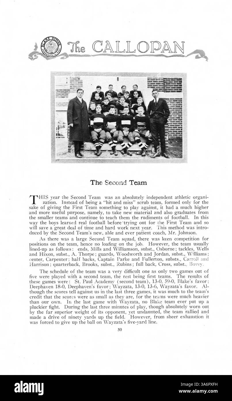 Blake School’s 1917 yearbook, The Callopan, offers a glimpse into the ...