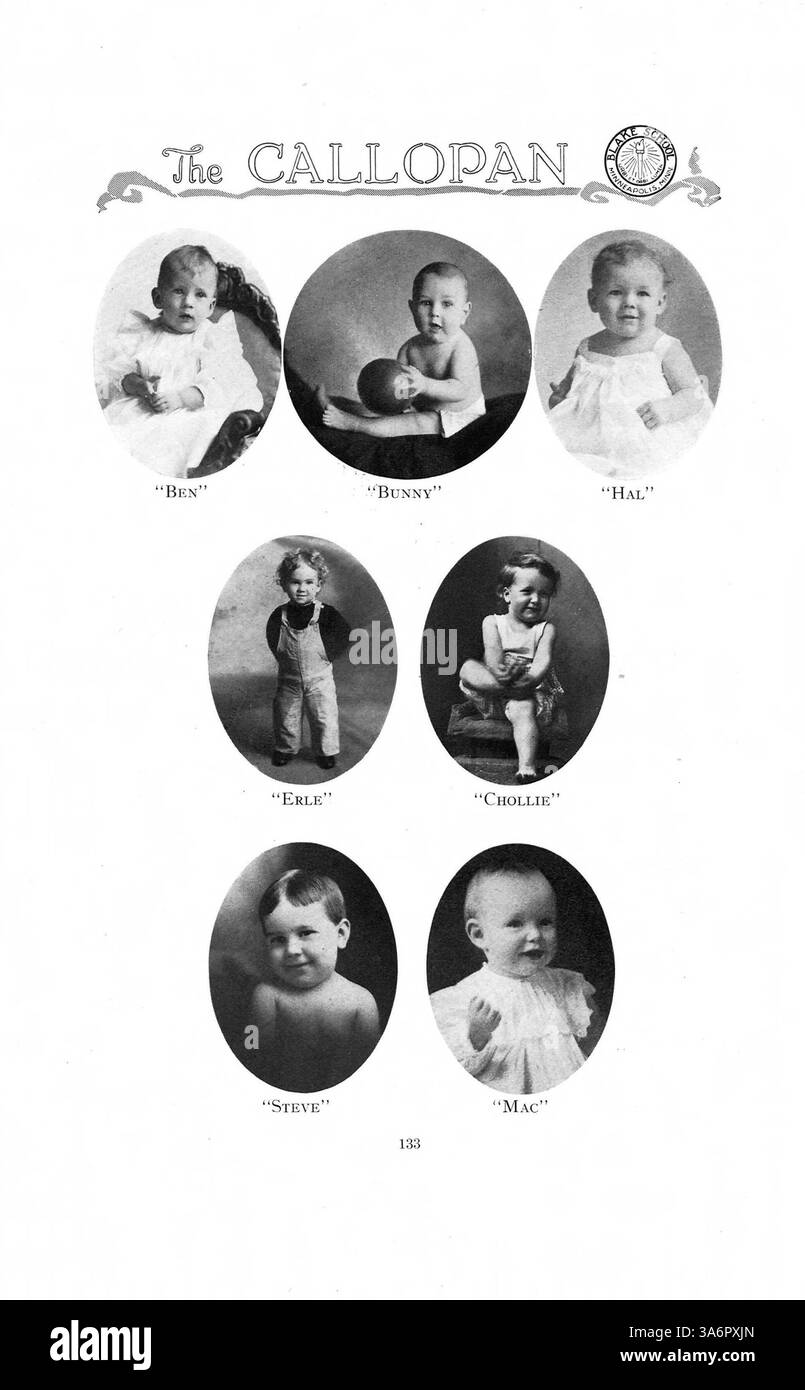 Yearbook from 1917 captures the social hi-res stock photography and ...