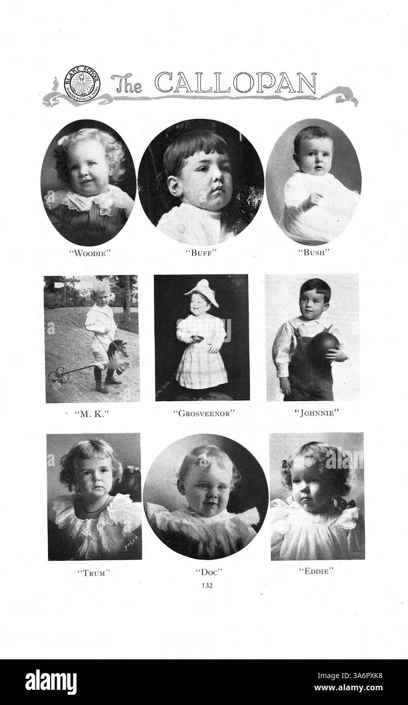 The 1917 Blake School yearbook, 'The Callopan,' features a detailed ...