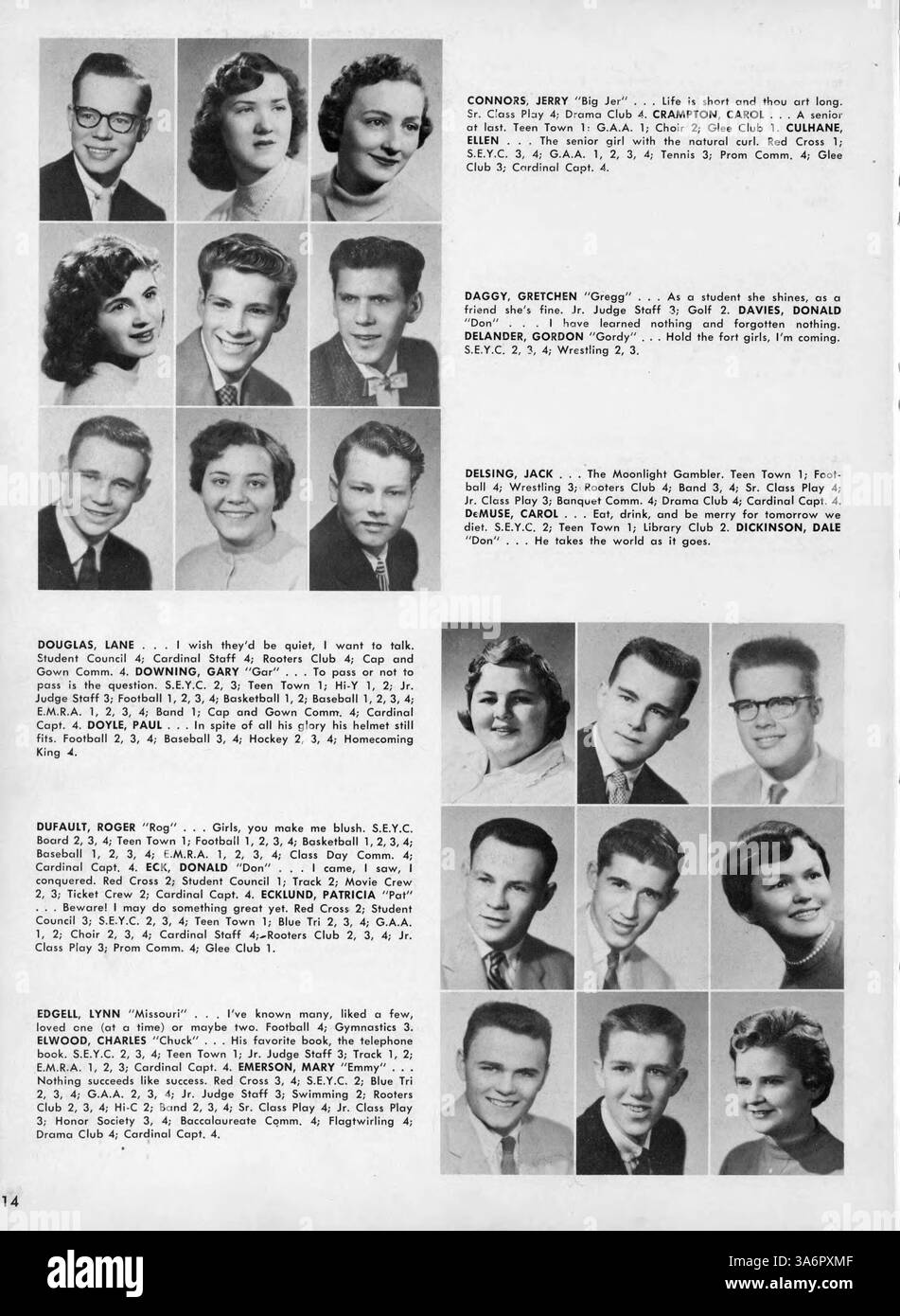 1957 yearbook from marshall high school reflects the academic hi-res ...