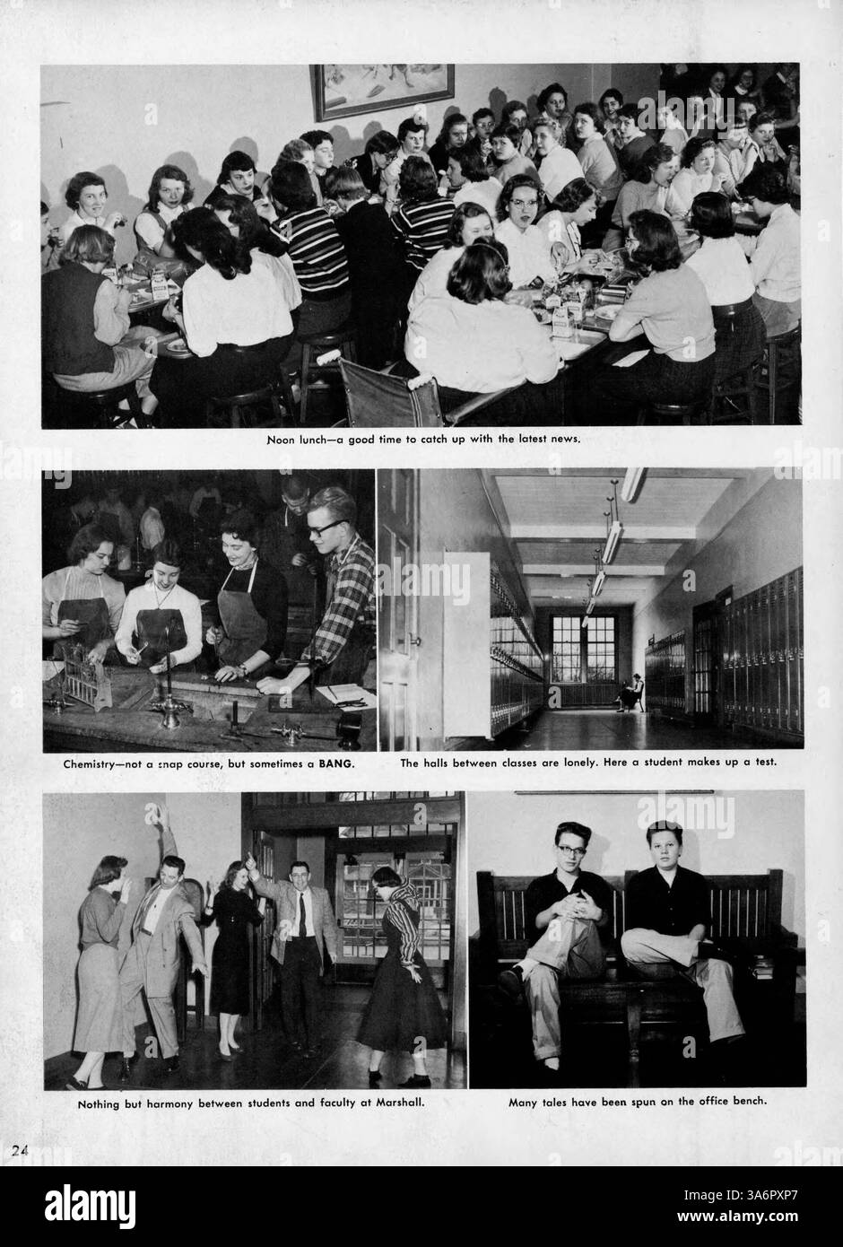 The 1957 'Cardinal' yearbook features Marshall High School’s students ...