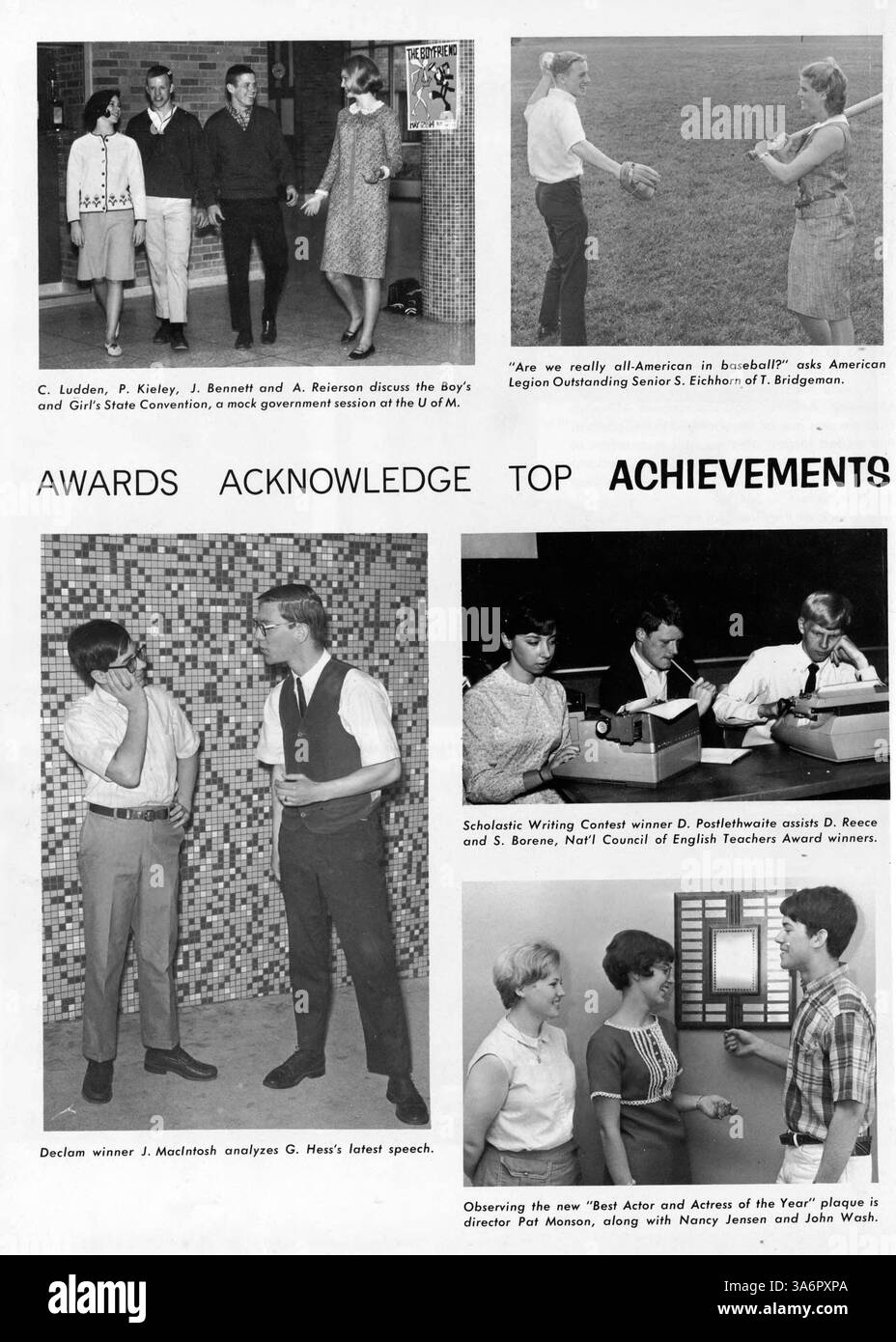 This high school yearbook from Edina-Morningside High School highlights key events from the 1965 ...