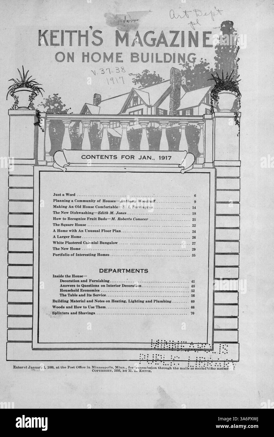 Keith's Magazine on Home Building, published by architect Max L. Keith ...