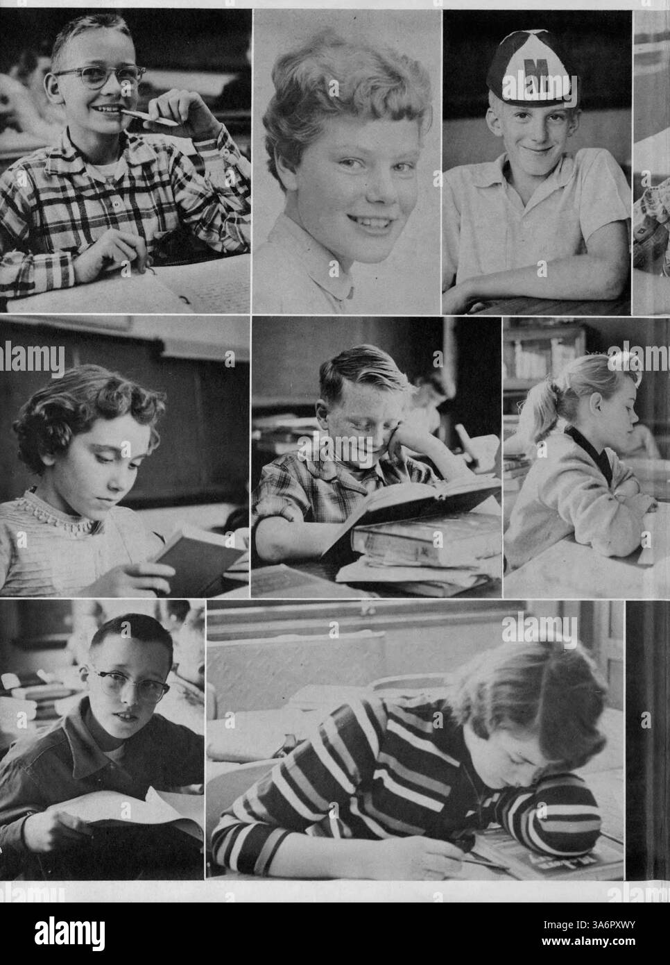 This yearbook from marshall high school highlights the events hi-res stock photography and ...