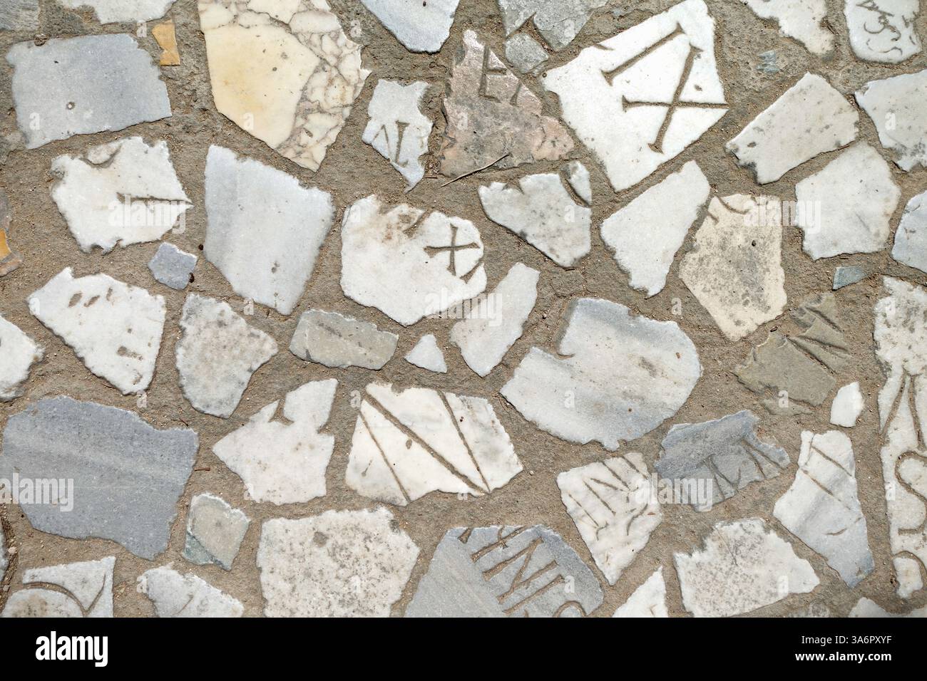 Ancient Roman Marble Fragment Mosaic Stock Photo - Alamy