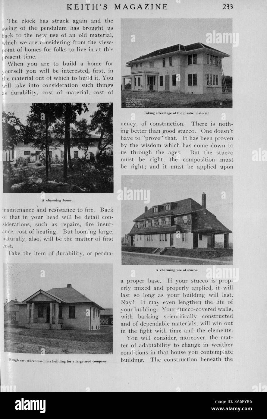 Keith's Magazine, edited by Max L. Keith in 1917, includes floor plans ...