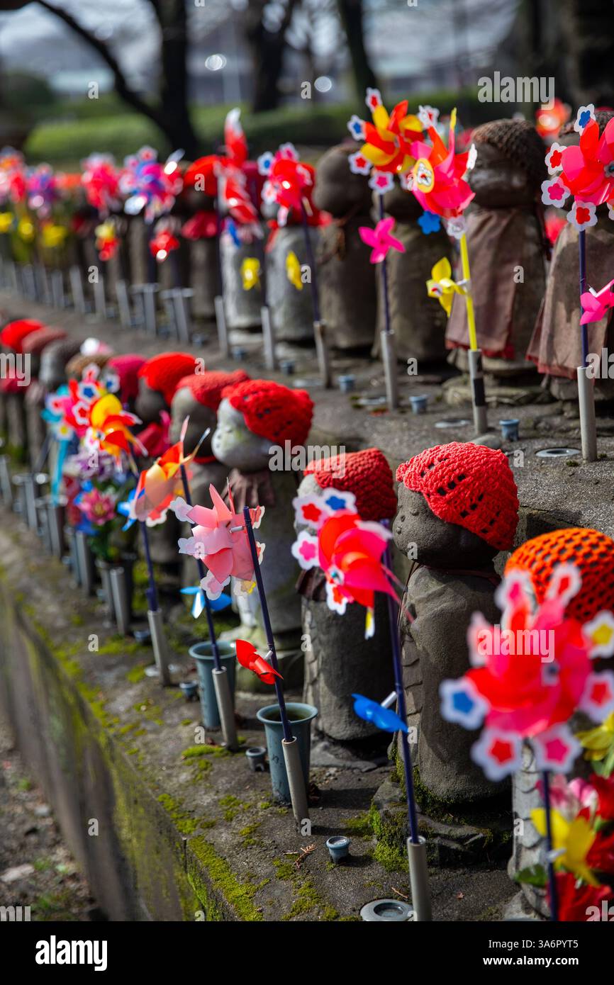 Buddhist Jizo Statues in Japan Stock Photo - Alamy