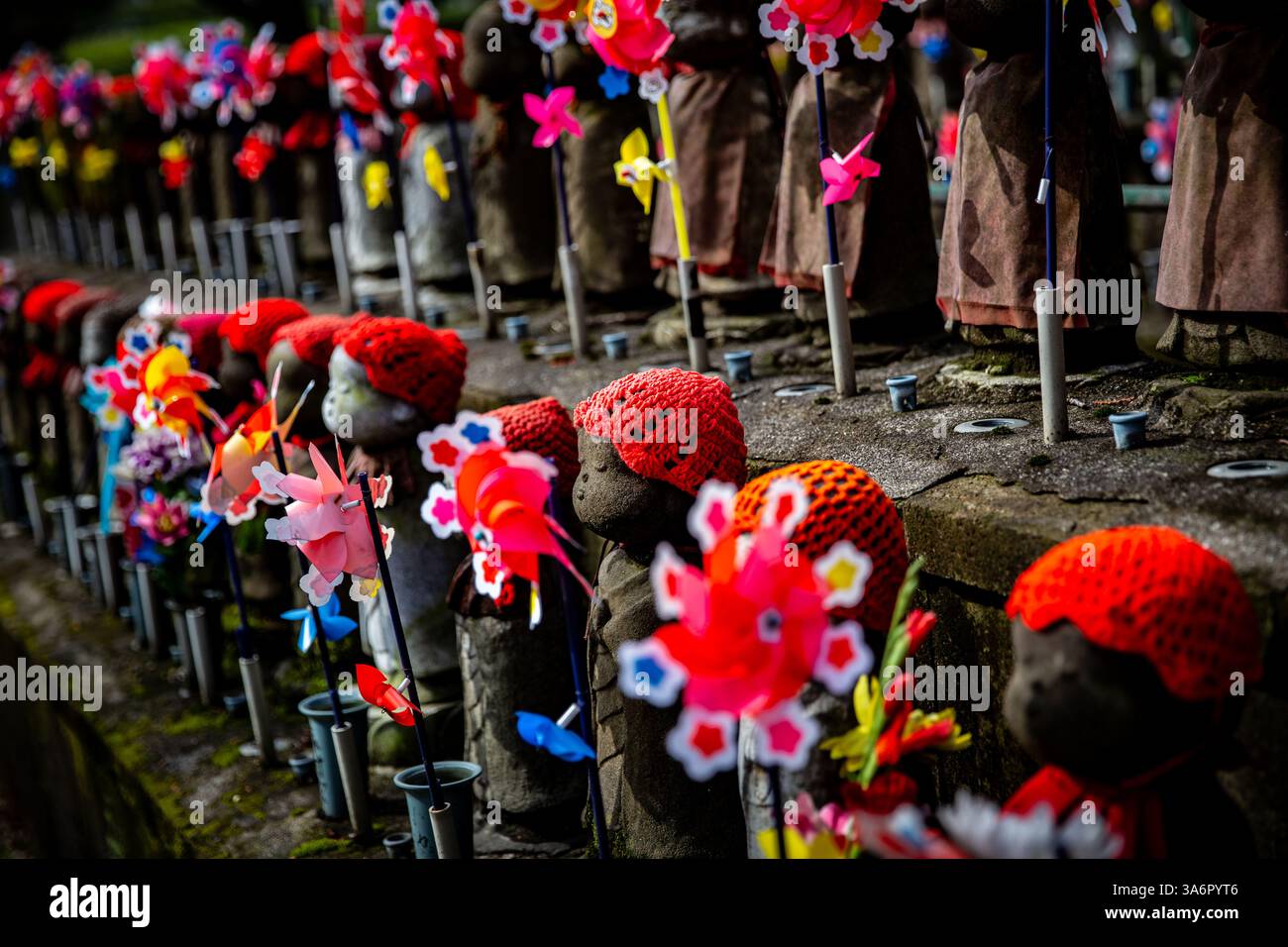 Buddhist Jizo Statues in Japan Stock Photo - Alamy