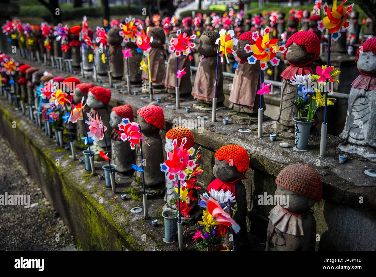 Buddhist Jizo Statues in Japan Stock Photo - Alamy